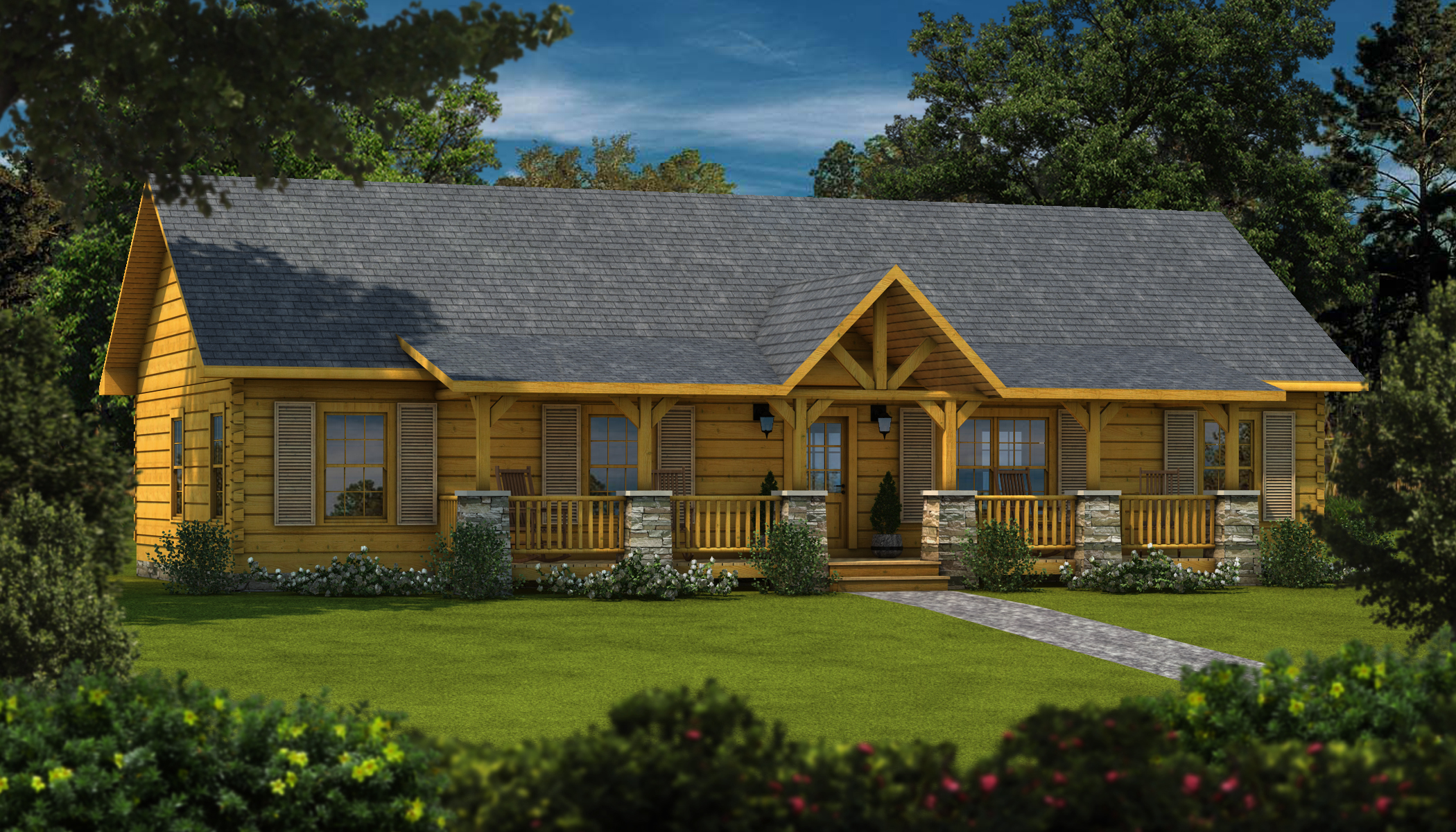 Laurens II - Plans & Information | Southland Log Homes