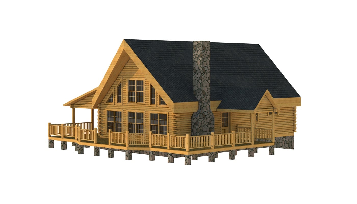 Log Coffee Southern House Plan Single Story Log Home Plans