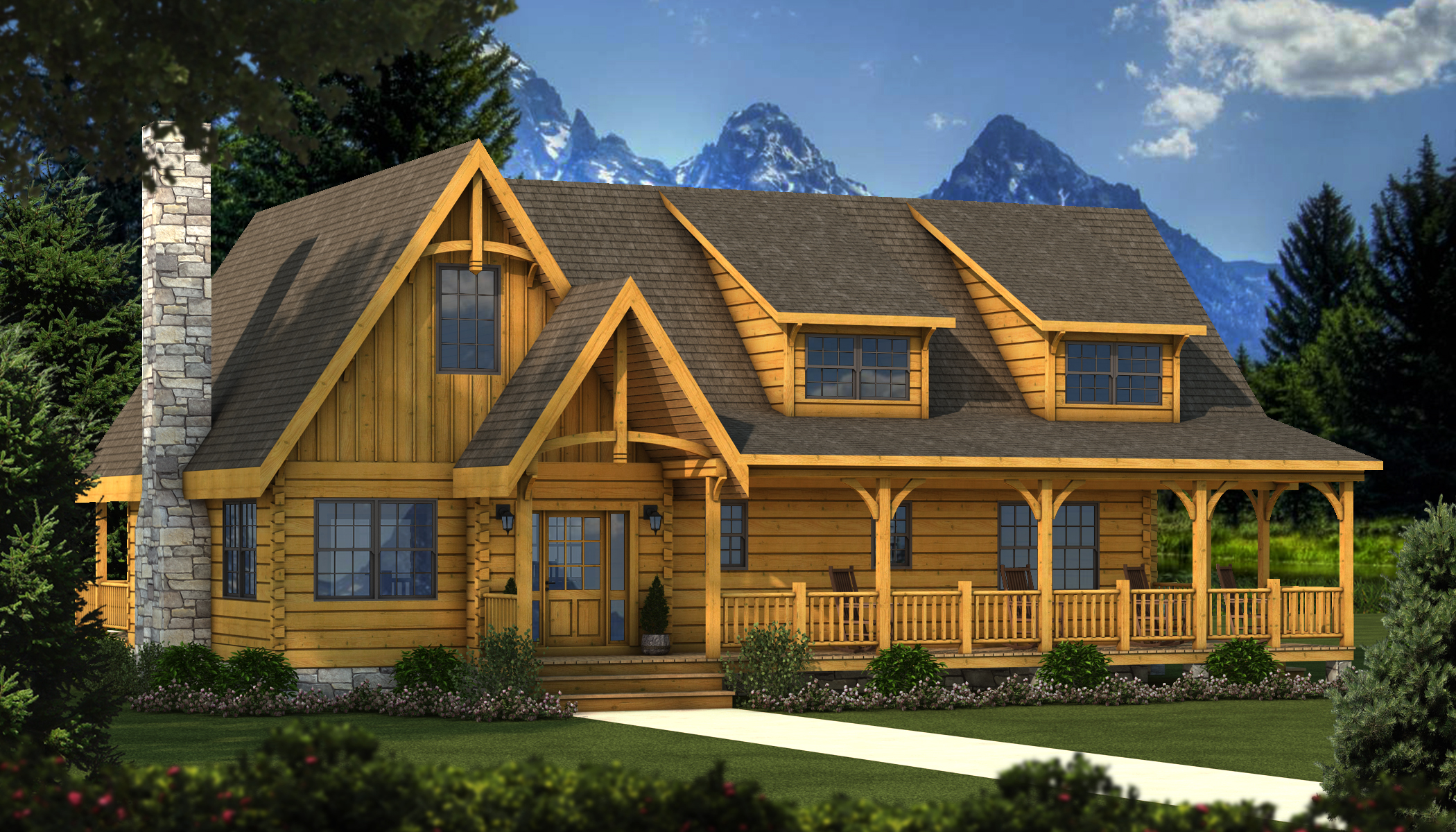 Greenbrier - Plans & Information | Southland Log Homes